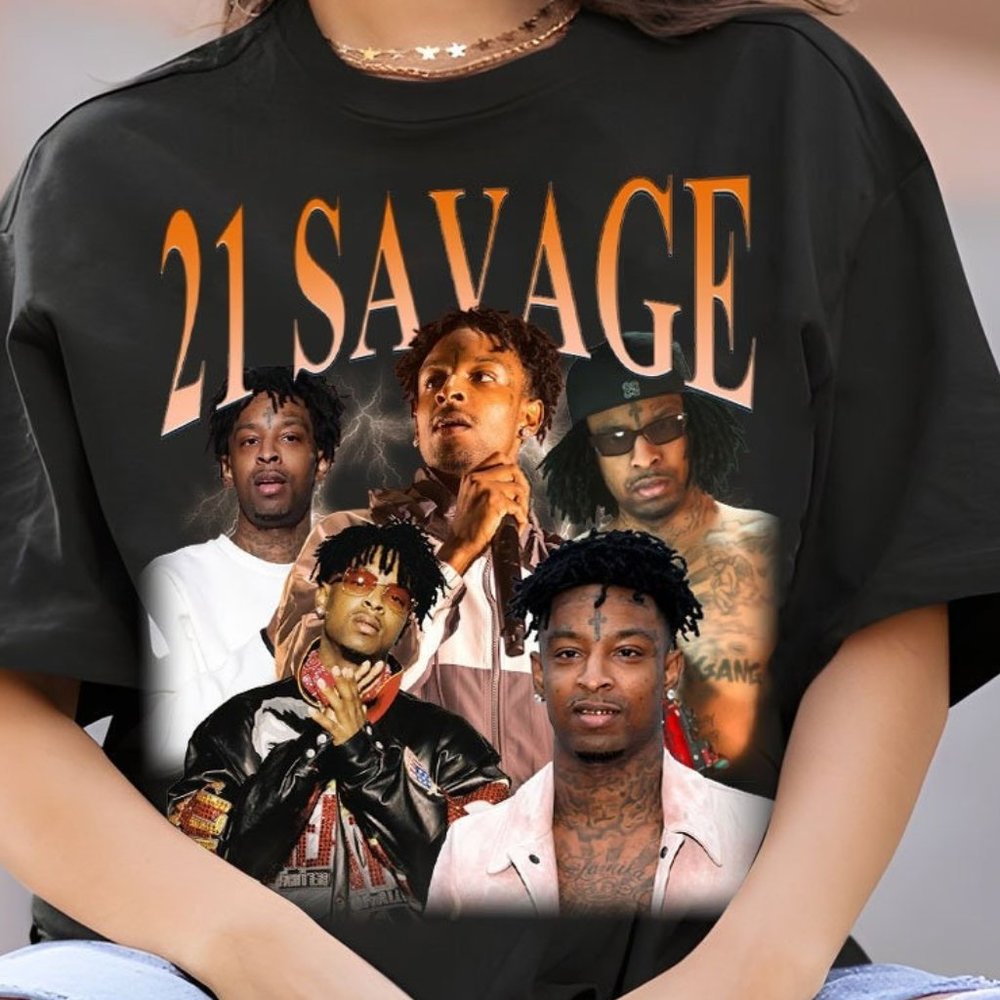 21 Savage Vintage Graphic 90s Tshirt - Gem